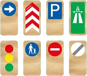 WAYTOPLAY DREWNIANE ZNAKI DROGOWE TRAFFIC SIGNS - 14346950446 - oficjalne archiwum Allegro