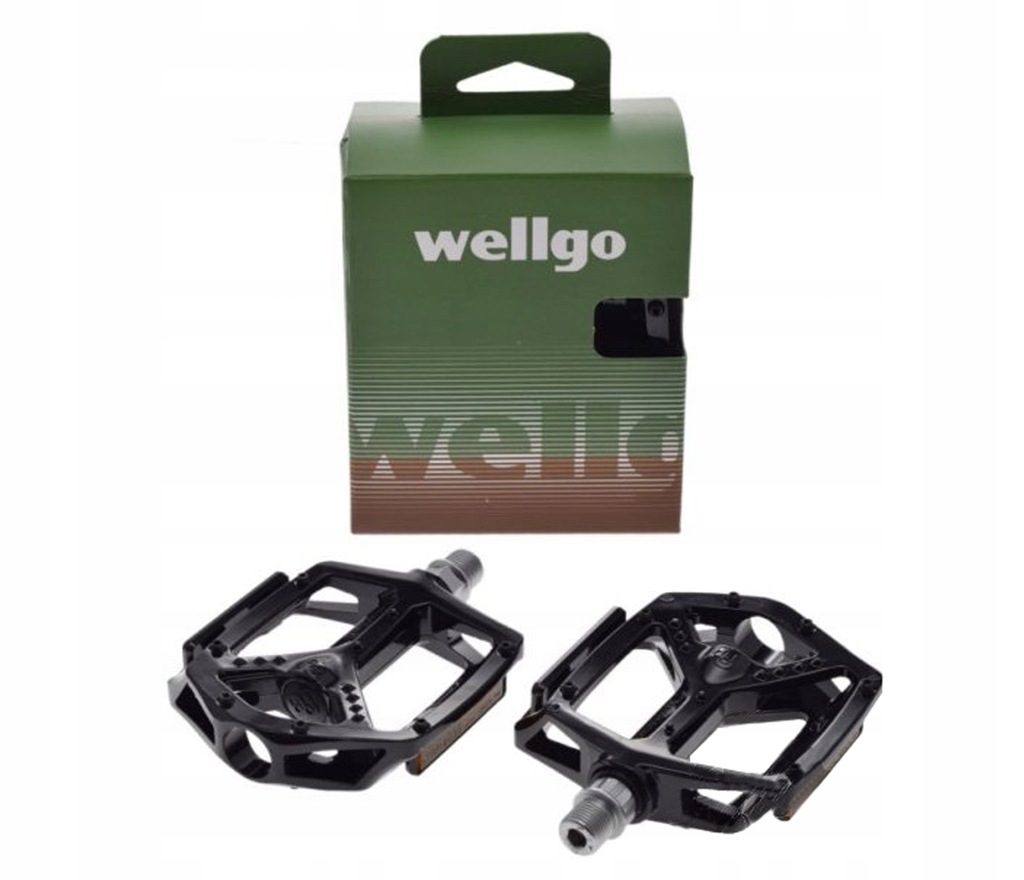 Rowerowe Pedały WELLGO Aluminiowe Platformowe 322g - 11705203833 - oficjalne archiwum Allegro