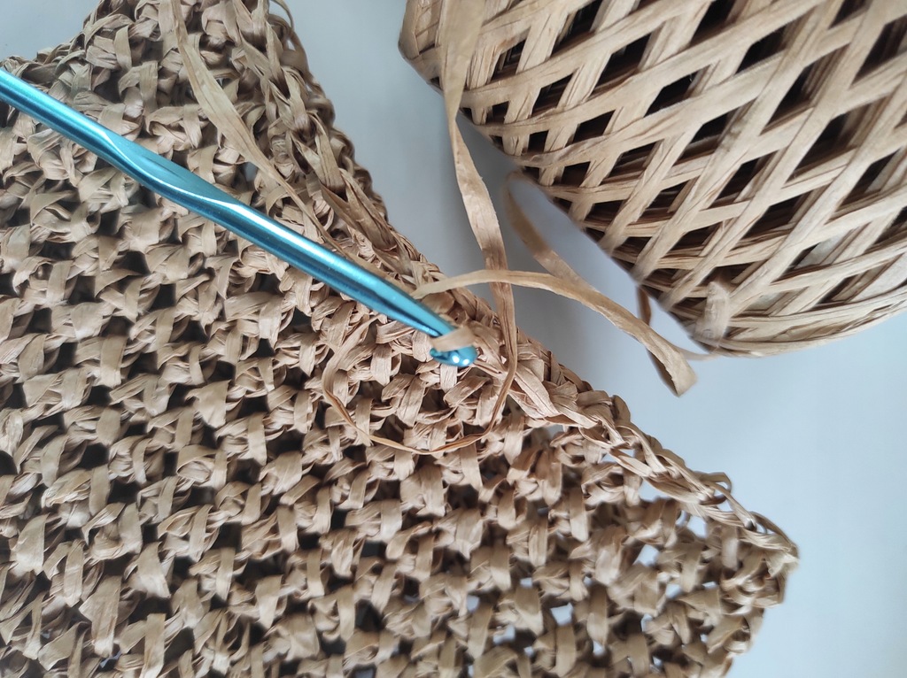 Rafia naturalna do szydełkowania 200mb jasny beż - 13712954394 ...