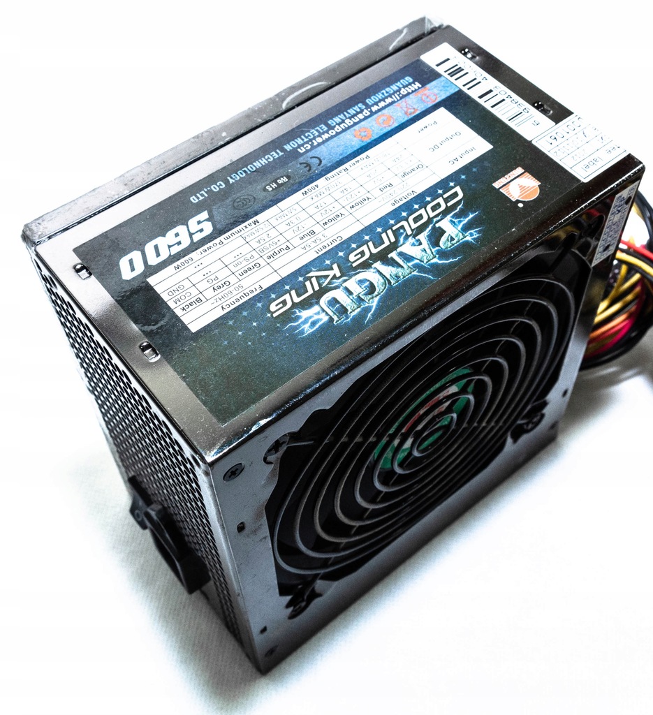 Zasilacz Pangu Cooling King 600W S600 ATX - 11642401453 - oficjalne ...