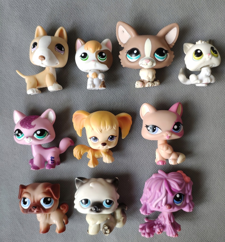 UNIKAT Littlest Pet Shop psy koty pieski kotki LPS - 12352712645 ...