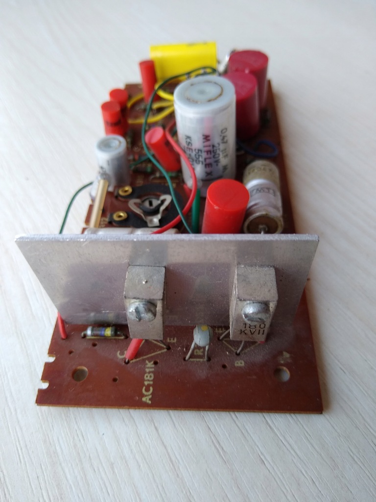 Para tranzystorów AC180/AC181 KVII z płytką PN-4 - 12415615077 ...