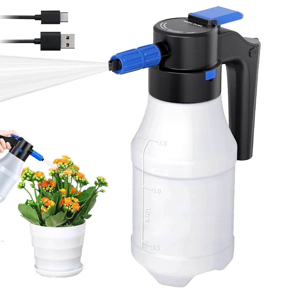 PIANOWNICA ELEKTRYCZNY OPRYSKIWACZ CIŚNIENIOWY DO PIANĘ AKTYWNĄ 1.5L USB - 16980481571 ...