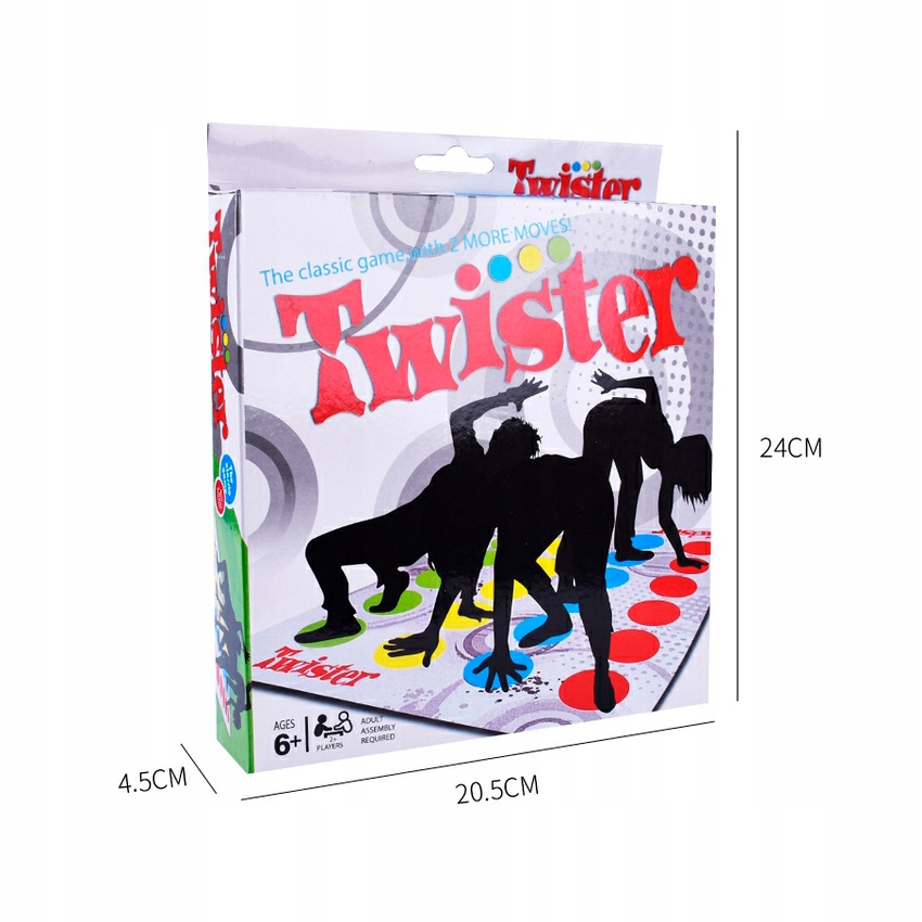 TWISTER GRA ZRĘCZNOŚCIOWA RODZINNA MATA + TARCZA - 8751951477 ...