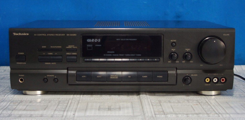 Amplituner Technics SA-GX280 2.0 czarny. - 15781635459 - oficjalne archiwum Allegro