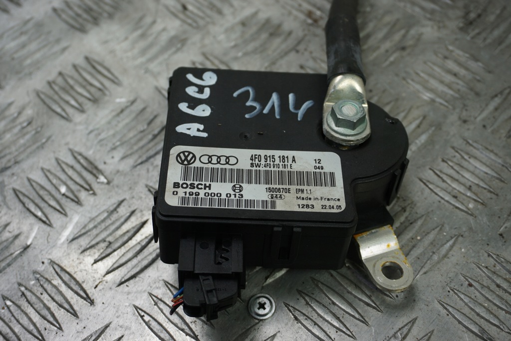 AUDI A6 C6 MODUŁ KLEMA AKUMULATORA 4F0915181A - 9441478663 - oficjalne ...