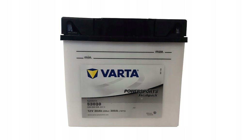 VARTA 53030 12V 30Ah BMW R65, R75, R80 - 9922842741 - oficjalne archiwum Allegro