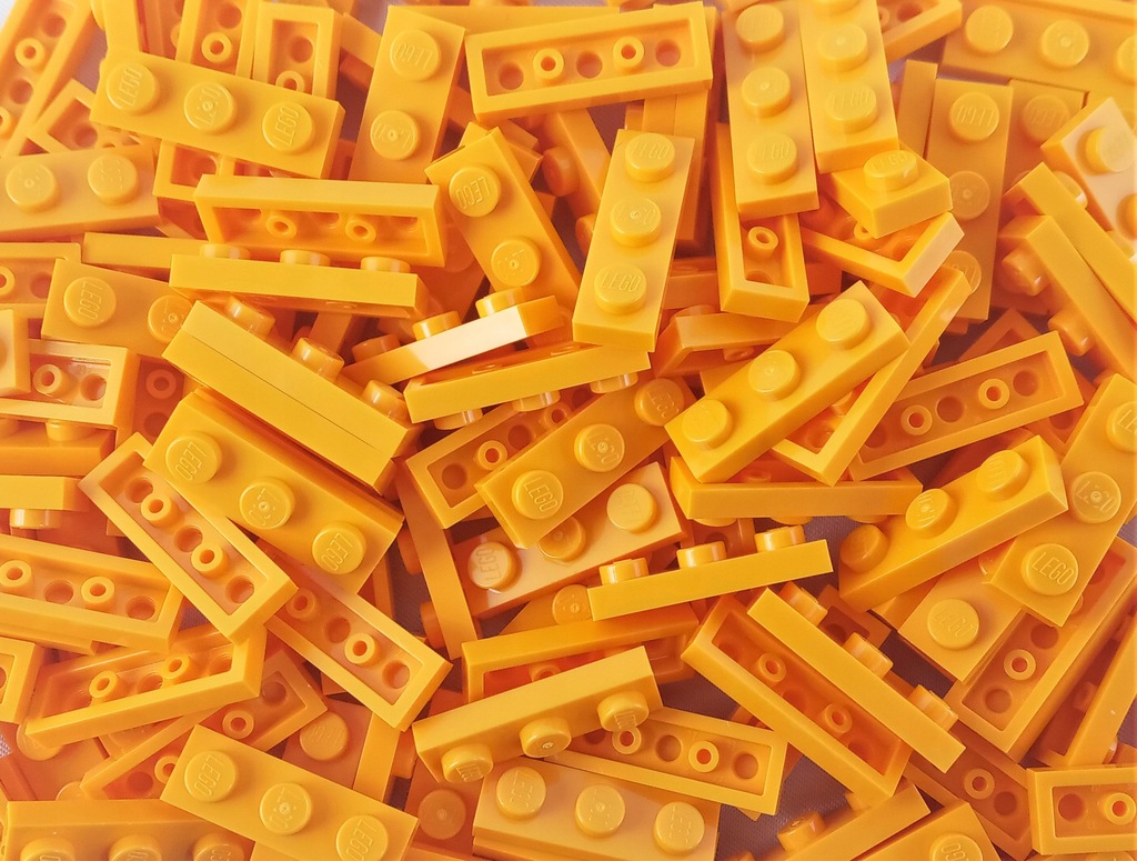 LEGO 3623 Płytka 3x1 Jasno Pomarańczowa 40 szt. - 11927242351 ...