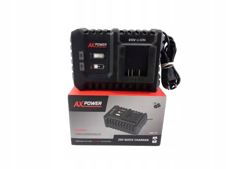 ŁADOWARKA DO AKU. AX POWER 20V QUICK CHARGER BASE - 13356244778 ...
