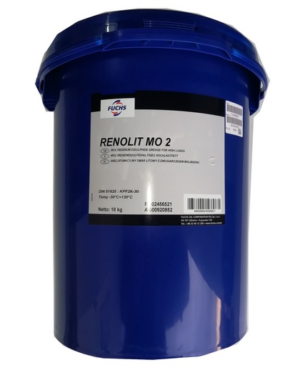 SMAR LITOWY z MoS2 FUCHS RENOLIT MO 2 18kg - 12425426864 - oficjalne ...