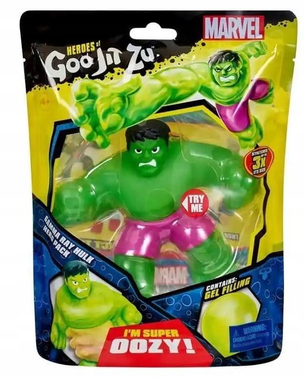 GOO JIT ZU MARVEL HULK GAMMA HERO FIGURKA SQUISHY - 12370532714 ...