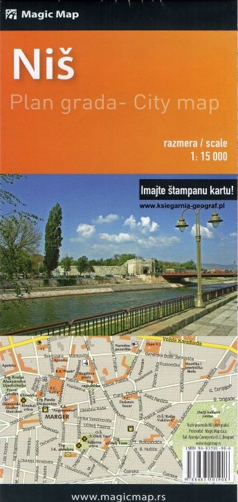 NIŚ NIS plan miasta 1:15 000 Magic Map - 9099582062 - oficjalne ...