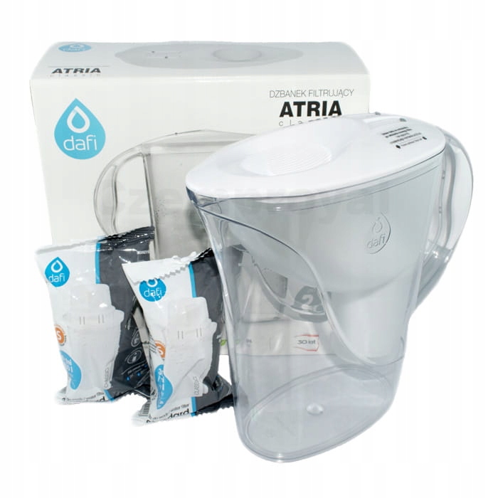 Dzbanek Dafi Atria biała + 2 wkłady Classic - 13656600507 - oficjalne archiwum Allegro