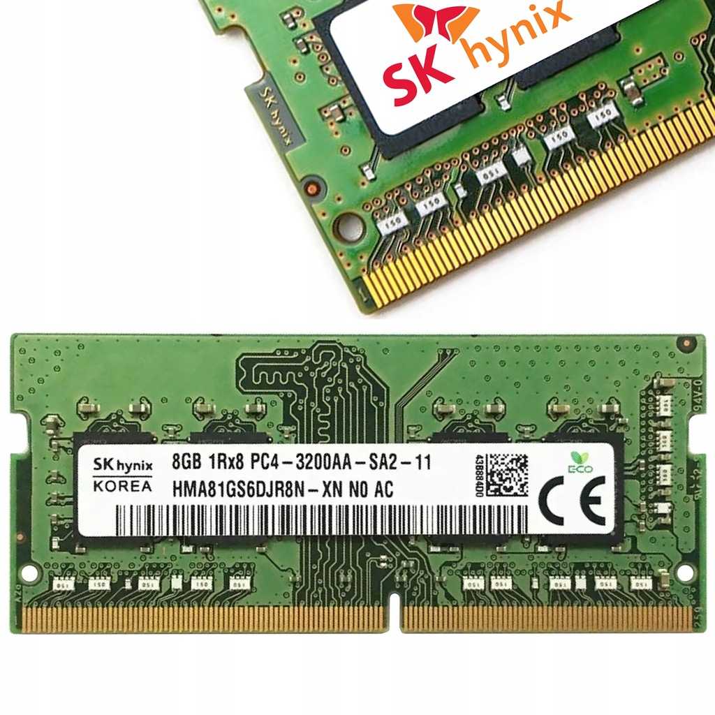PAMIĘĆ RAM 8 GB DDR4 SK HYNIX SODIMM PC4 3200 MHz - 10938962026 ...