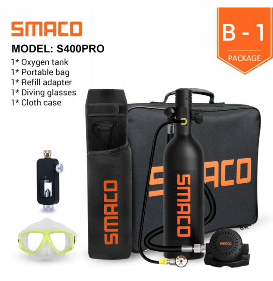 MINI BUTLA DO NURKOWANIA AMATORSKI ZESTAW WAKACJE - 10925997208 ...