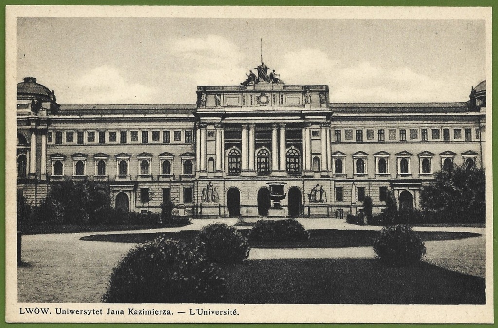 Pocztówka – Lwów. Uniwersytet Jana Kazimierza, 1939 r. – Kresy Wschodnie - 15348500677 ...