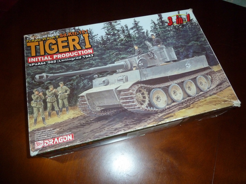 Dragon 6252 Tiger I Initial Prod 1/35 UNIKAT+DODAT - 7519182235 ...
