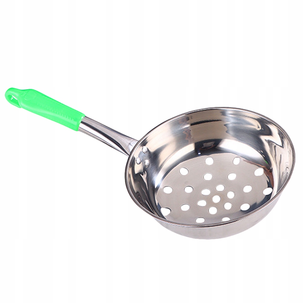 LARGE HOLE COLANDER METAL SPOONS SLOTTED SKIMMER - 14071450984 ...