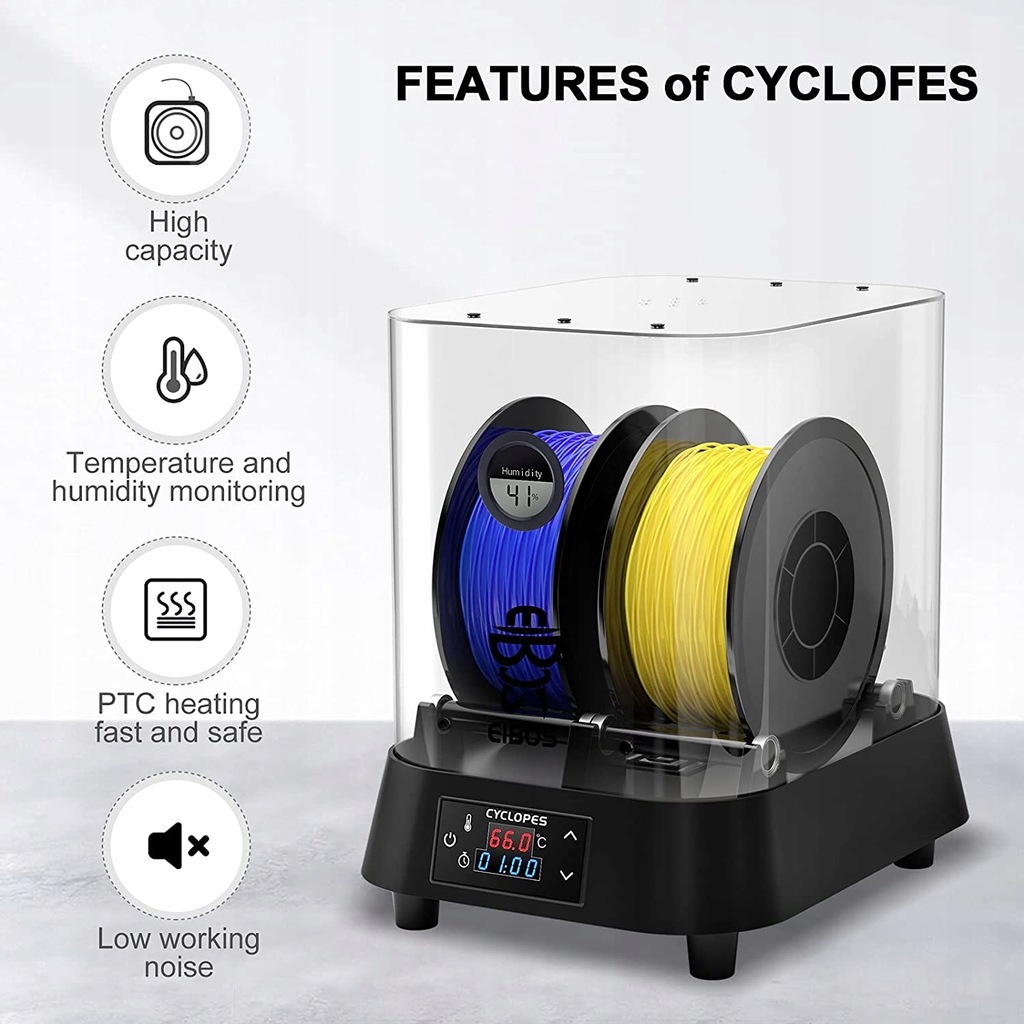 EIBOS CYCLOPES Suszarka do filamentu drukarki 3D - 12397238453 ...