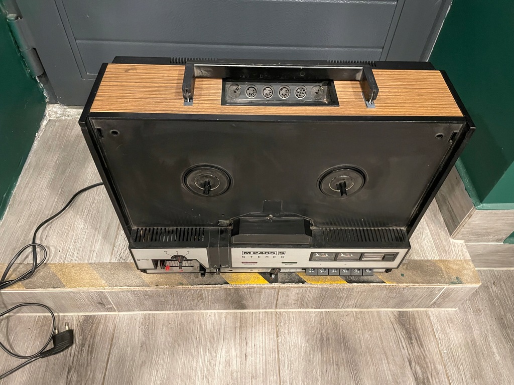 Magnetofon szpulowy Unitra M 2405 S + głośniki BCM - 12835810386 - oficjalne archiwum Allegro