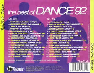 Various - The Best Of Dance 92 - EX - 7448188613 - oficjalne archiwum ...