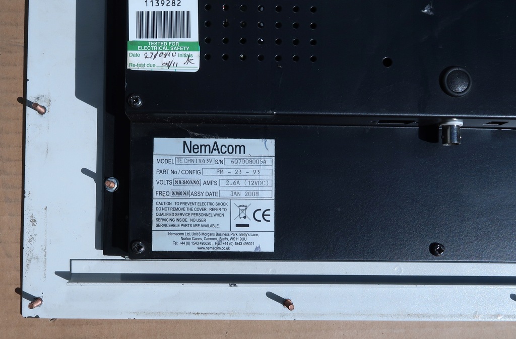 Monitor LCD do szafy rack NemAcom TECHNIX43V dotyk - 12379456959 ...