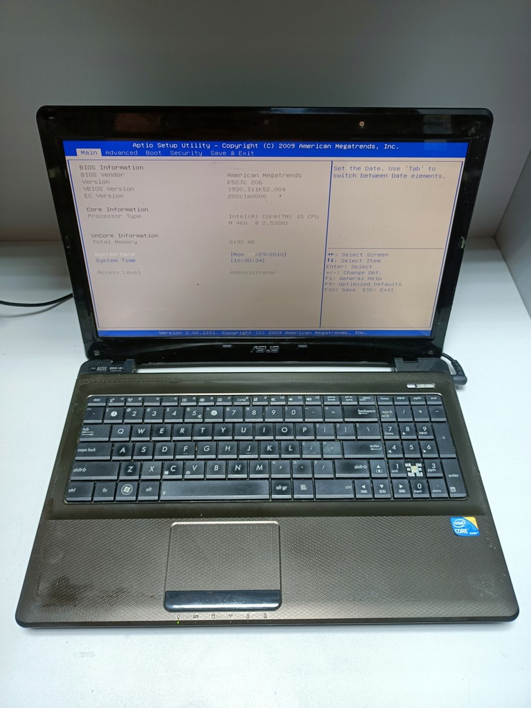 Laptop Asus K52J i5-M460 15.6'' - 14214771286 - oficjalne archiwum Allegro