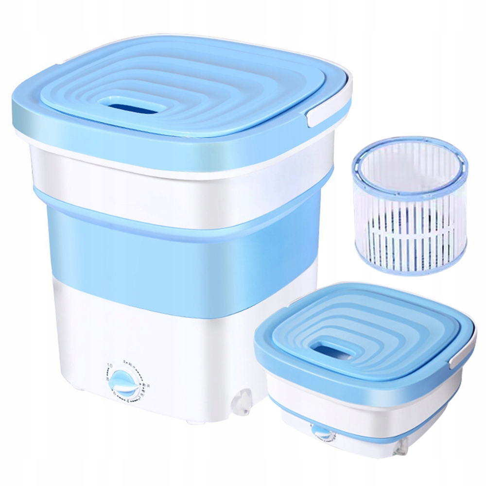 PRZENOŚNA MINI PRALKA PODRÓŻNA SKŁADANA PRALKA 6L - 12732666142 ...