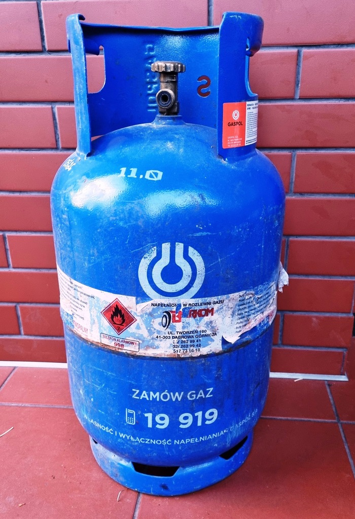 BUTLA GAZOWA PROPAN-BUTAN 11KG LPG GRIL Używana - 13820063655 - oficjalne archiwum Allegro