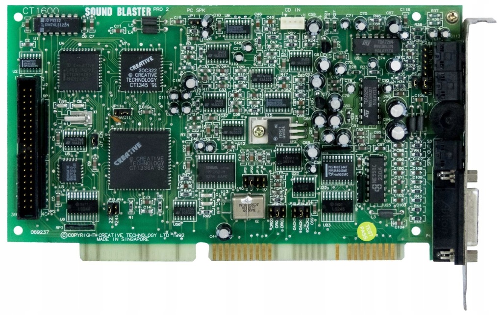 CREATIVE SOUND BLASTER PRO 2 CT1600 16-bit ISA - 13273644893 ...