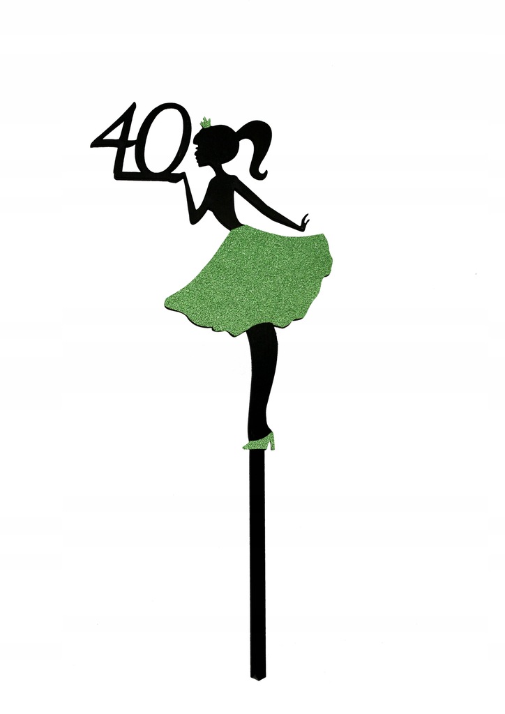 TOPPER KOBIETA NA TORT DOWOLNA CYFRA 18 30 40 50 - 12403097480 - oficjalne archiwum Allegro