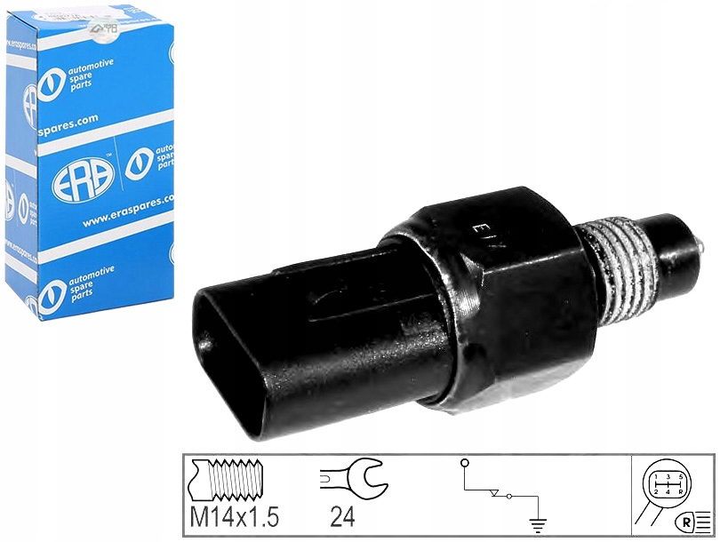 PRZEŁĄCZNIK CZUJNIK ŚWIATEŁ COFANIA ERA 9386039003 - 12322985946 ...