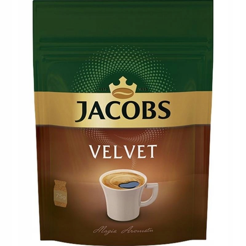 JACOBS VELVET KAWA ROZPUSZCZALNA 75G - 11451158378 - oficjalne archiwum ...