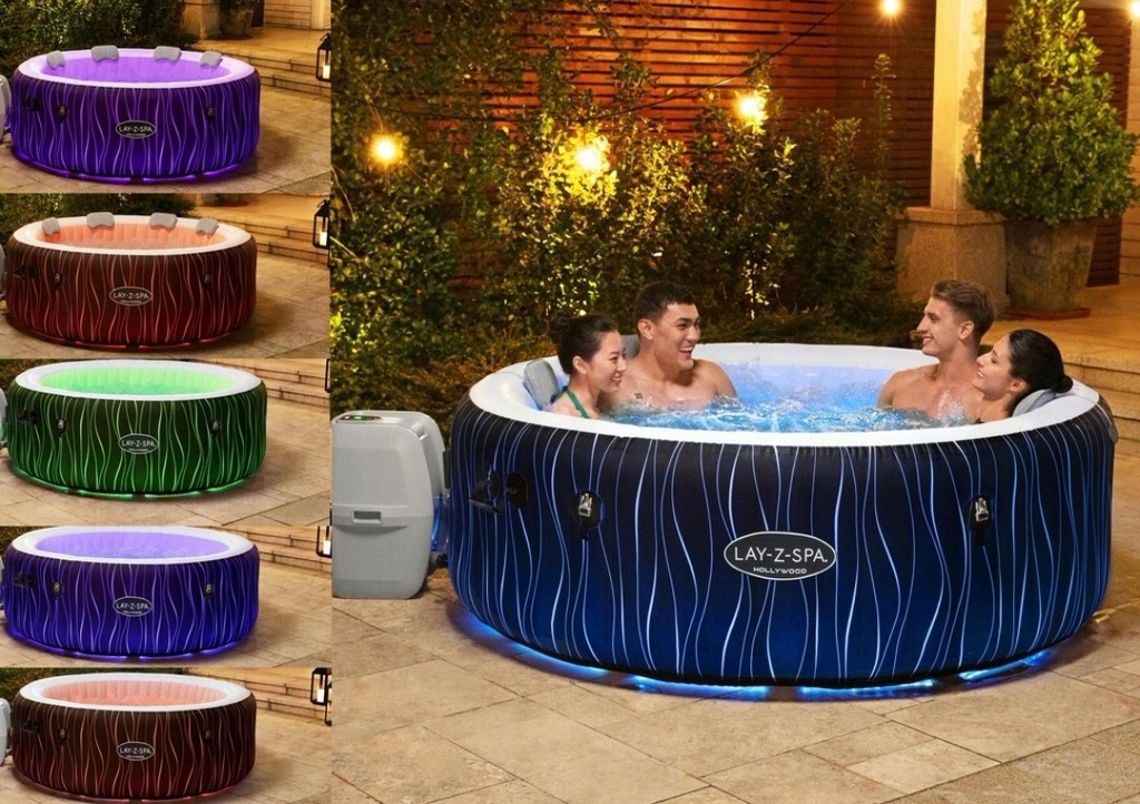 Jacuzzi ogrodowe Bestway Hollywood lay-z spa 6 os - 12817196526 ...