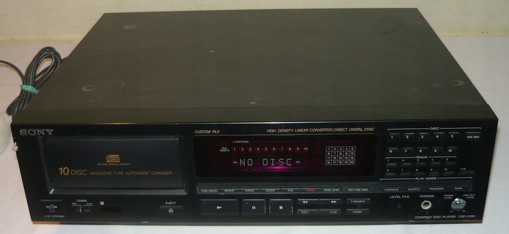 odtwarzacz płyt CD SONY CDP-910 - 11676693196 - oficjalne archiwum Allegro