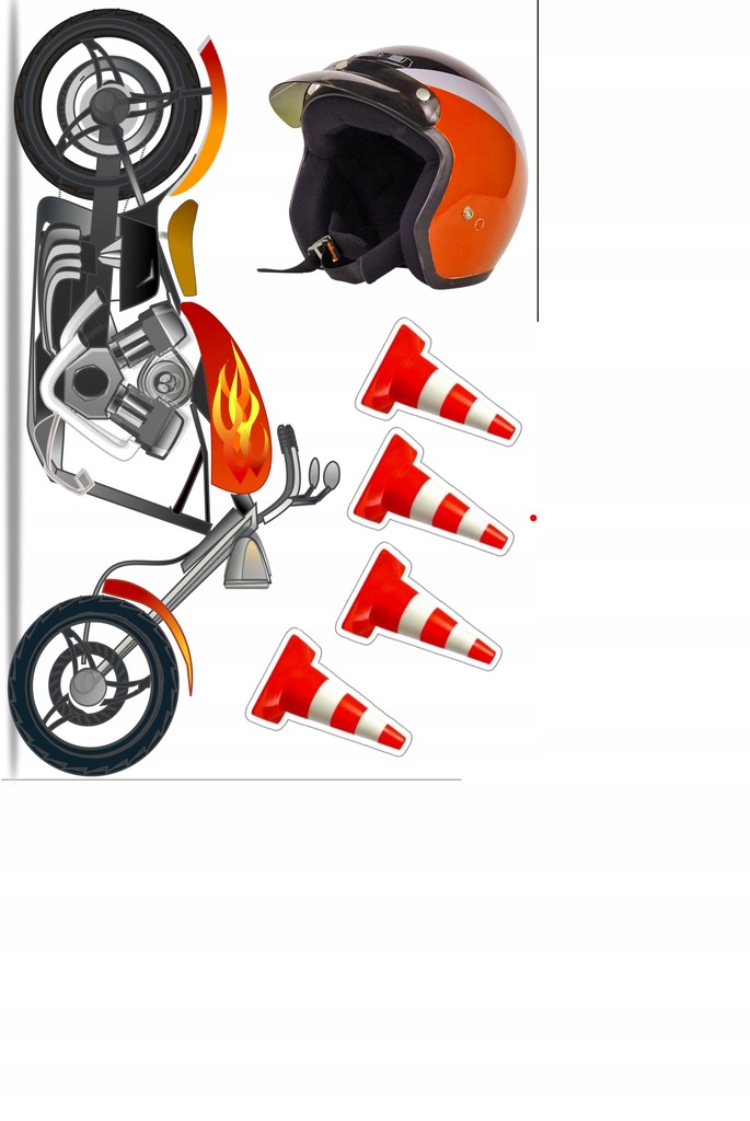OPŁATEK DODATEK NA TORT CHOPPER CZOPER MOTOCYKL - 11837853938 ...