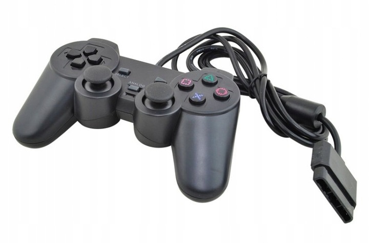 Kontroler do Sony PlayStation 2 czarny Joy Pad PS2 - 13042053213 ...
