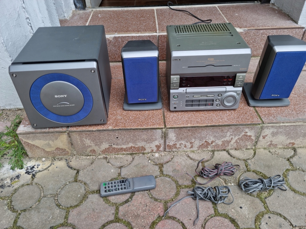 MINI WIEŻA SONY P33D HCD-H33D SS-S33D SUBWOOFER - 11497462661 - oficjalne archiwum Allegro