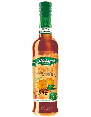 @ SYROP owocowy pomarańcza cynamon herbapol 420 ml - 9214541371 ...