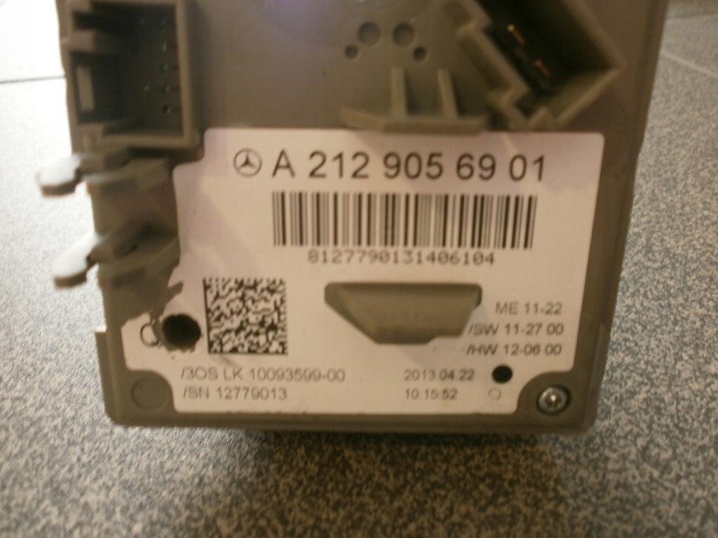 STACYJKA + KLUCZYK MERCEDES W212 A2129056901 - 7780911992 - oficjalne ...