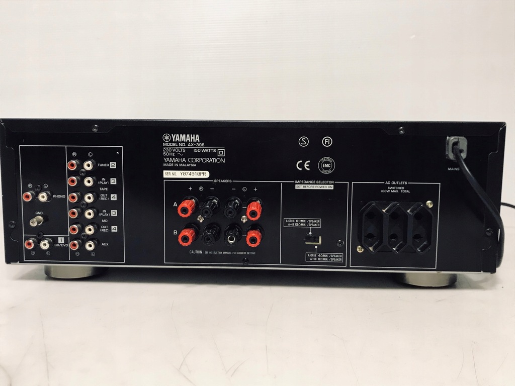 Wzmacniacz Yamaha AX-396 - 12858041168 - oficjalne archiwum Allegro