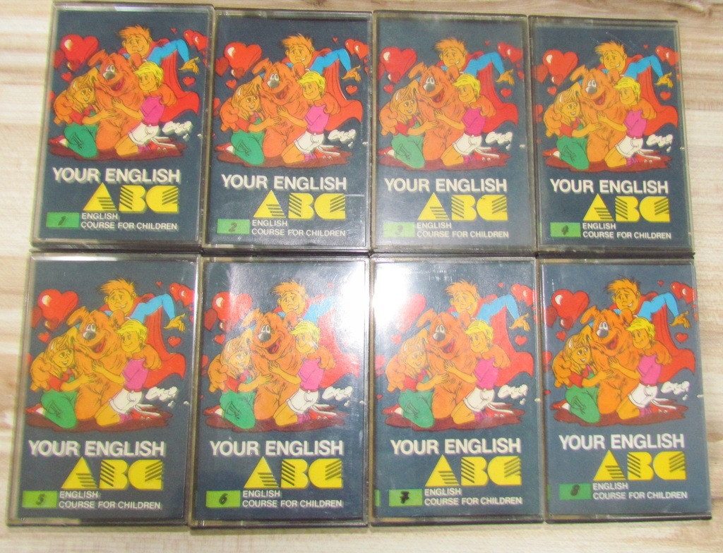 Your English ABC Bogucka course for children dal dzieci 8x KASETY ...