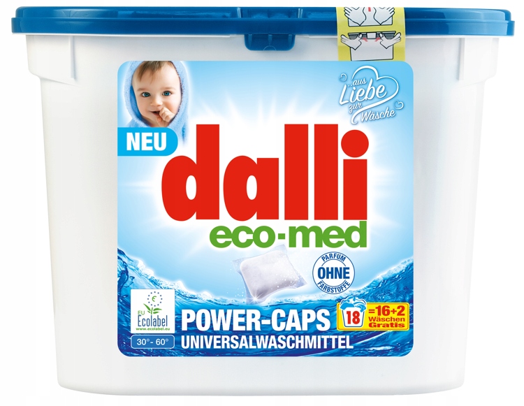 Hipoalergiczne kapsułki do prania DALLI Med 18szt - 9038075717 ...