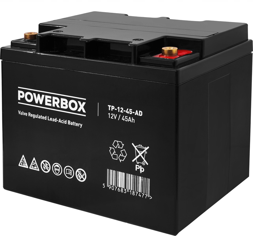 AKUMULATOR AGM 12V 45Ah SOLAR KAMPER KOSIARKA UPS - 13618287936 - oficjalne archiwum Allegro