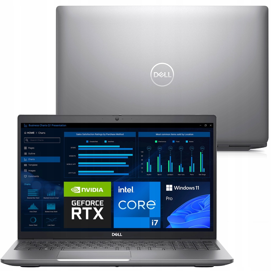 LAPTOP DELL PRECISION 3581 i7-13700H 64GB/2TB SSD 15,6" FHD RTX A1000 ...