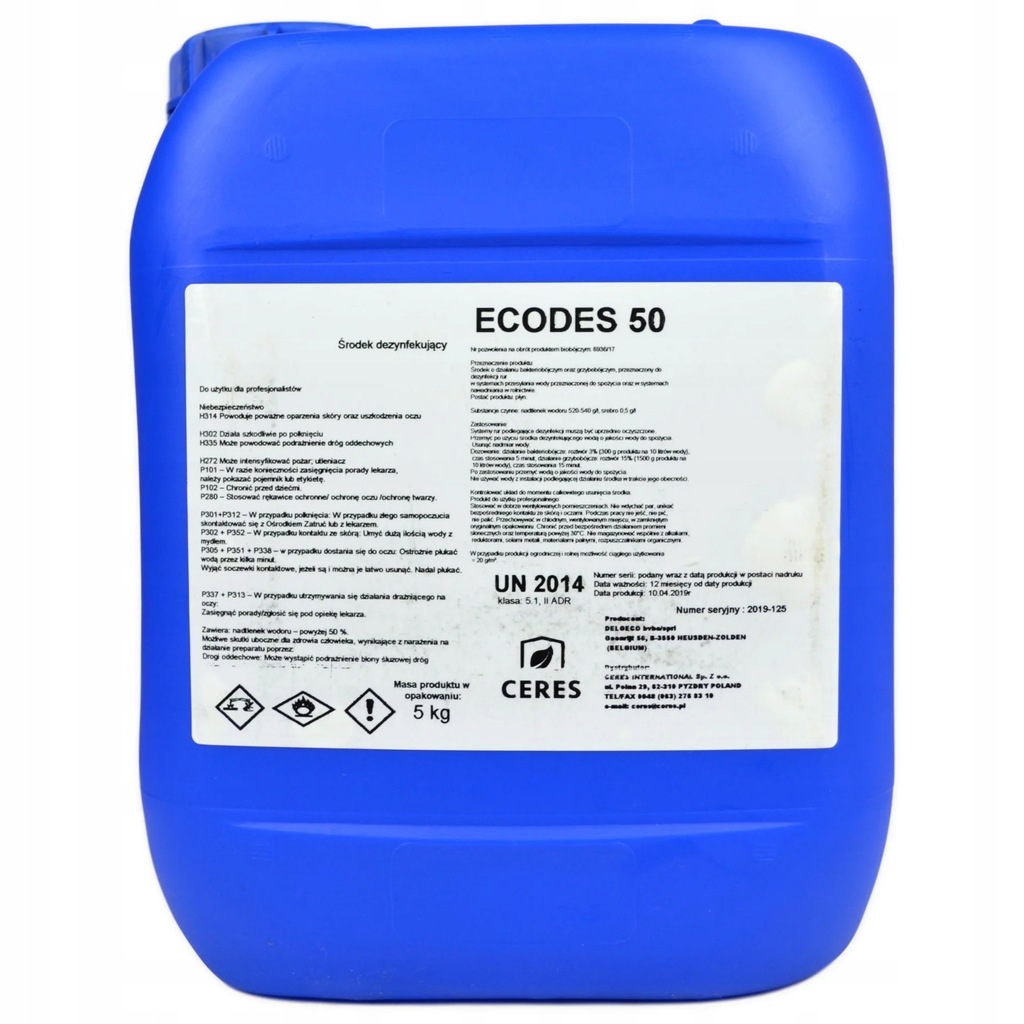 ECODES 50 5KG DO CZYSZCZENIA INSTALACJI NAWODNIEŃ - 13433481847 - oficjalne archiwum Allegro