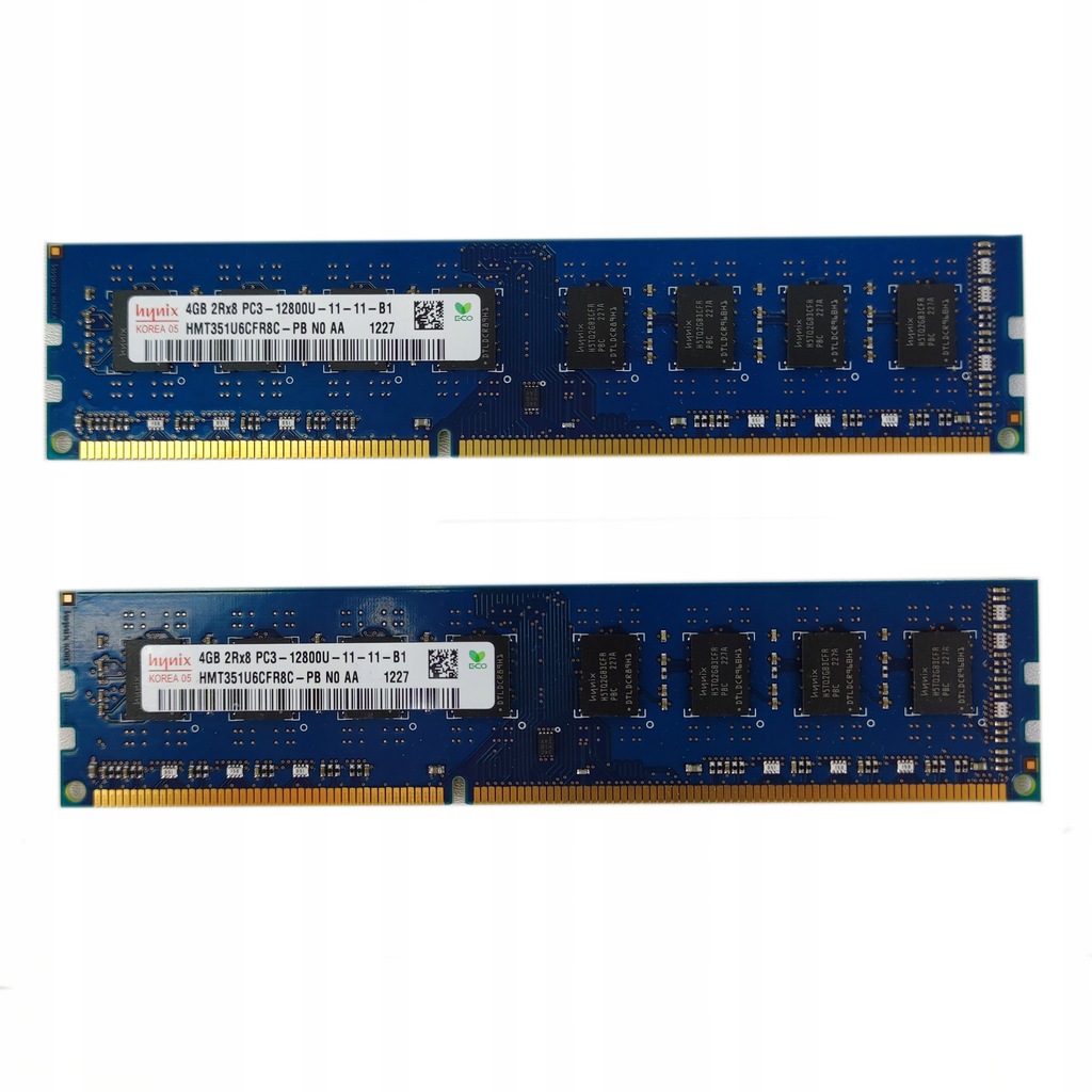 Hynix RAM DDR3 8GB |2x4GB| 1600MHz PC3-12800U CL11 - 11292520802 - oficjalne archiwum Allegro