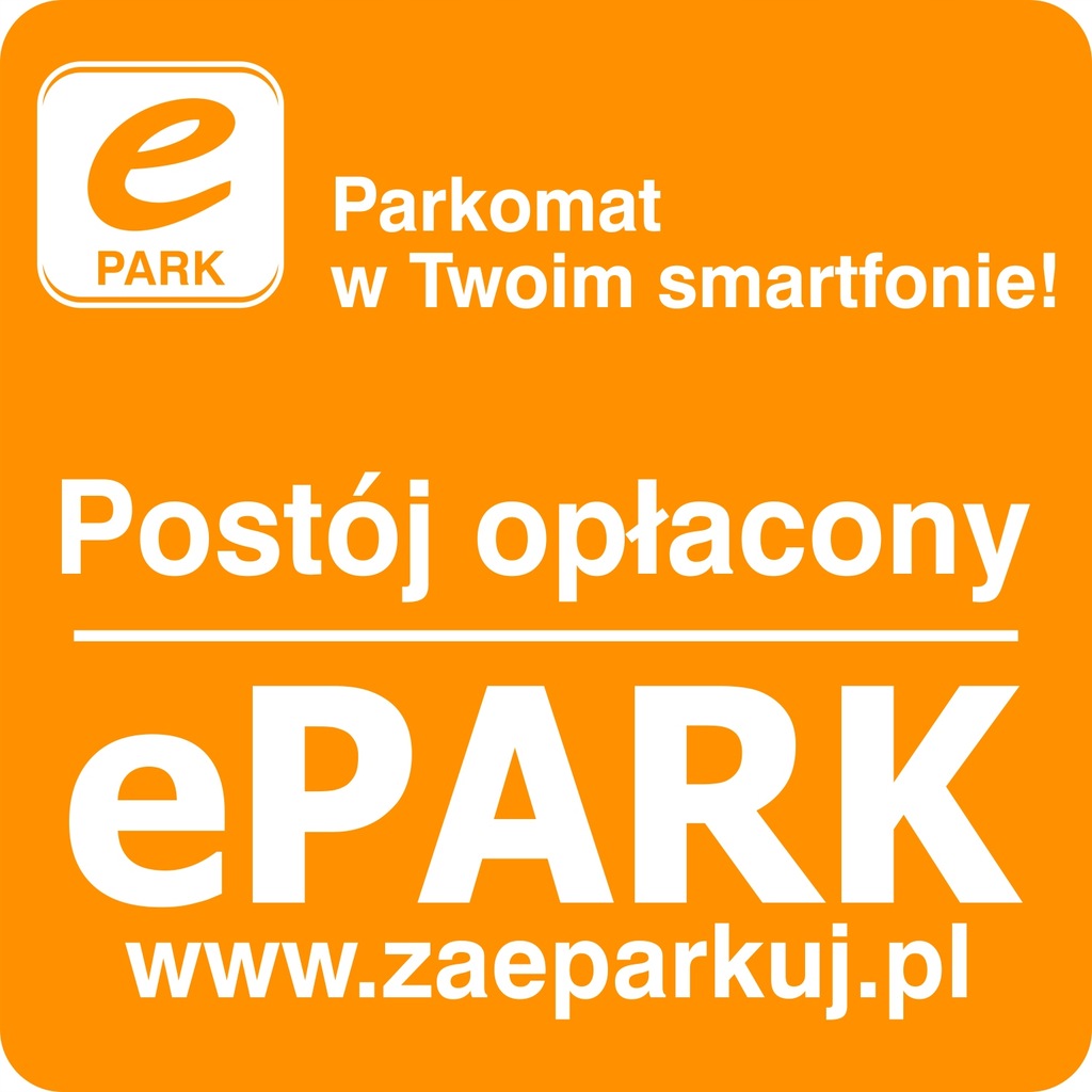 Naklejka parkingowa ePARK na szybę 5 cm - 11178572988 - oficjalne archiwum Allegro