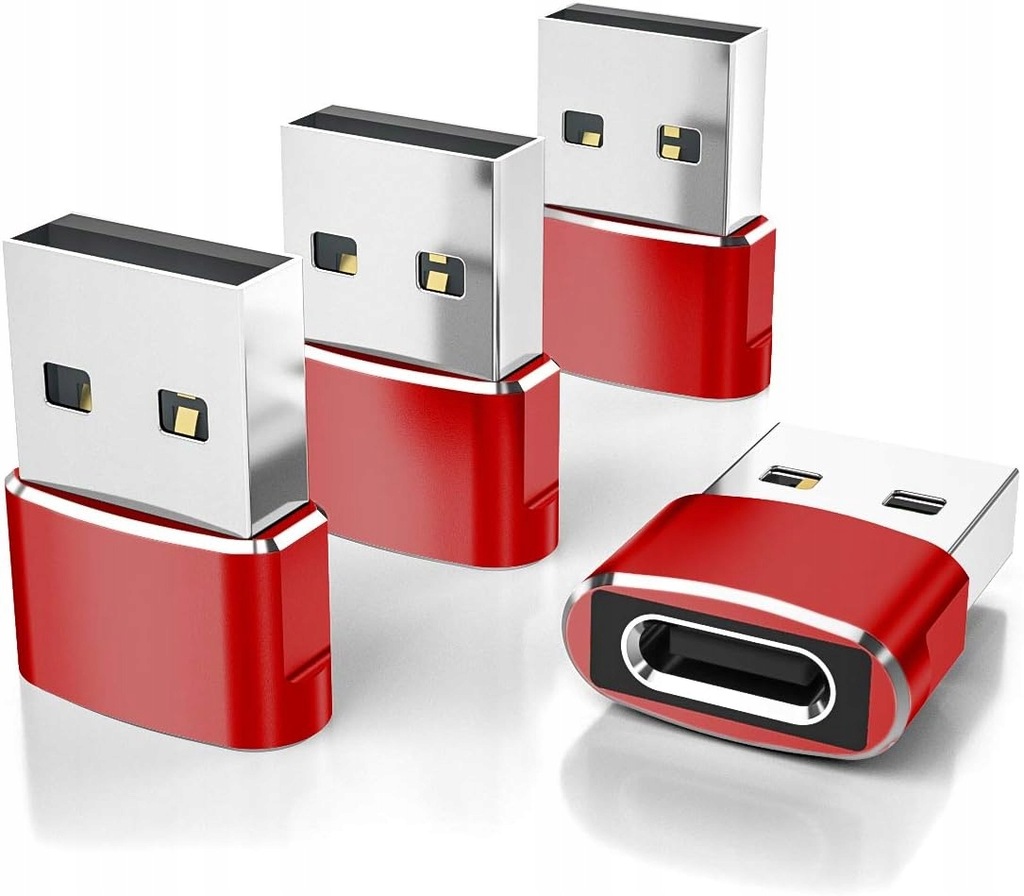Adapter USB na USB C 4 paczki, konwerter kabla - 13305419628 ...