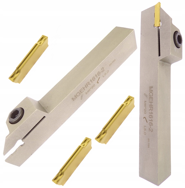 NÓŻ TOKARSKI PRZECINAK 2mm MGEHR 1616-2 GDAR 16x16 16mm + 3 PŁYTKI MGMN 200 - 13254569332 ...